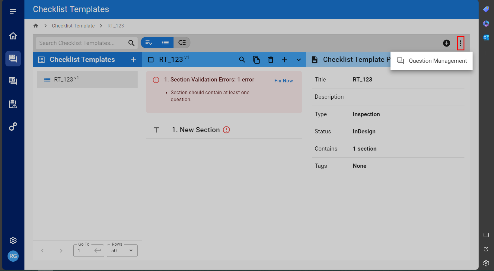 How do I update multiple checklists in AMT Mobile Question Management?