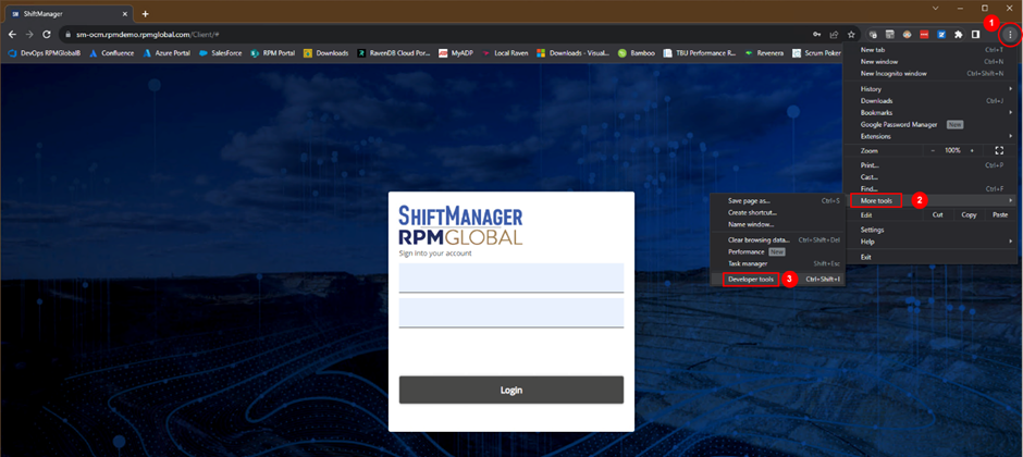 How do I clear the cache in ShiftManager?