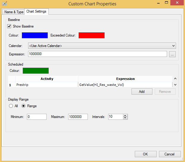 How do I create a Dump Remaining Capacity chart and display on my Gantt ...