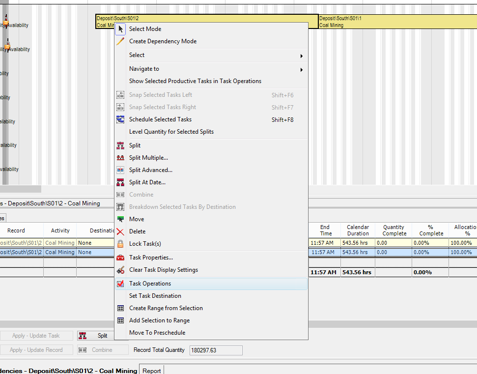 How do I customise the labels on my Gantt chart bars in XACT?