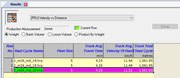 How do I graph velocity vs distance in TALPAC?
