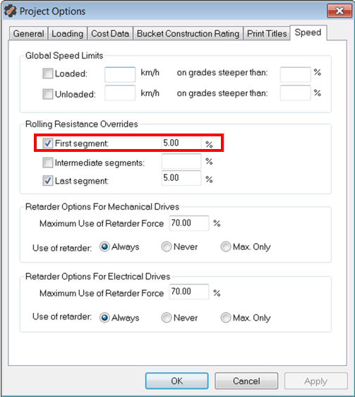 My rolling resistance doesn't seem to be reported correctly in my RPM Simulation product.