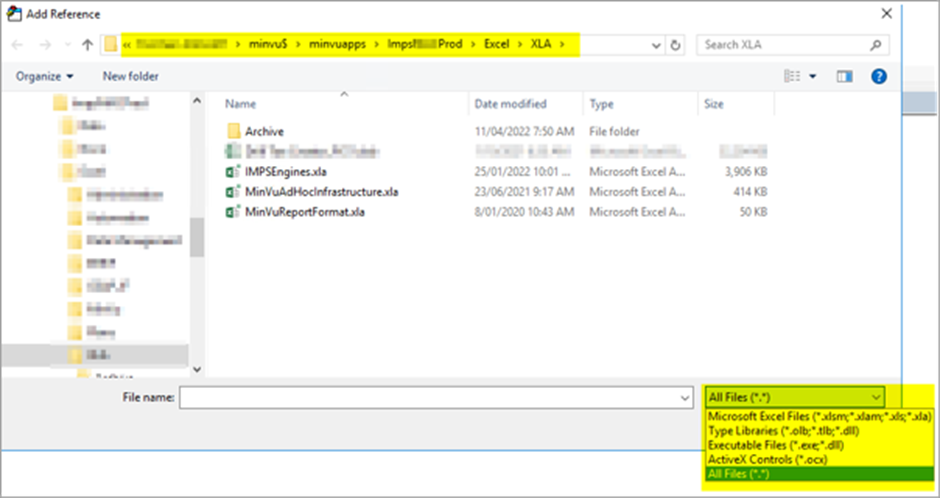 How do I solve a 'Can’t Find Project or Library' compile error in MinVu?