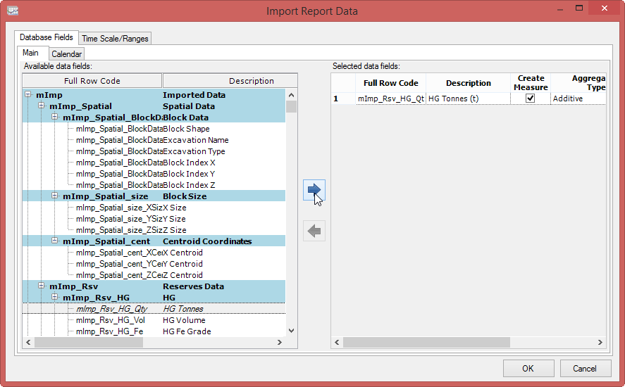 In MinePlanner and Enterprise Optimiser, how do I set up a legacy pivot ...