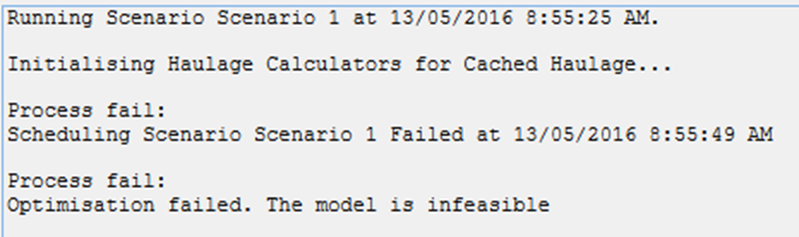 In Mineplanner And Enterprise Optimiser How Do I Fix An Infeasible Model 9520