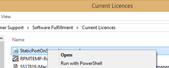 How do I modify server licenses to use static ports?
