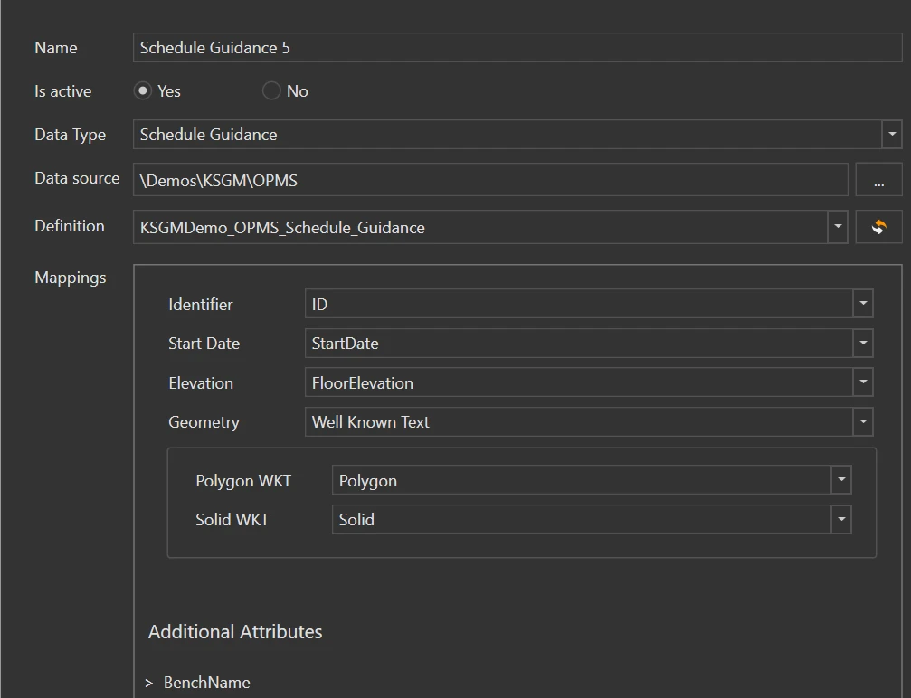 How do I configure Schedule Guidance in XECUTE?