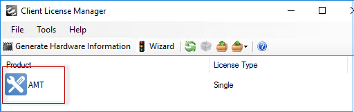 How do I generate a License Request (LRQ) file for AMT?
