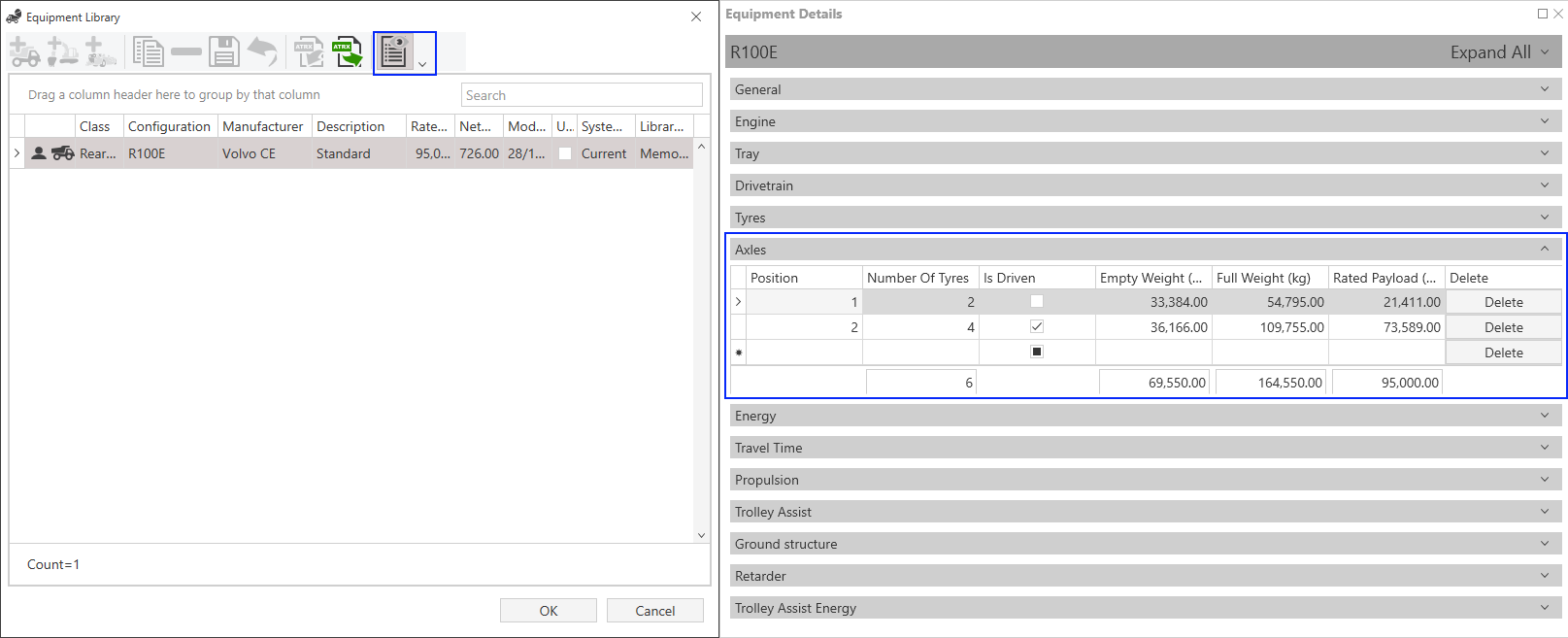 How do I adjust hauler payloads in my Simulation product?