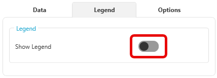How do I add a legend with check boxes in the XERAS Cloud Chart Designer?