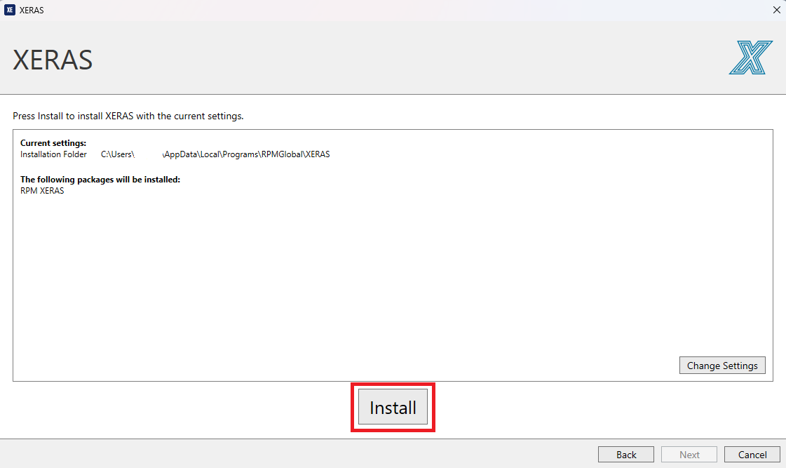 How do I install XERAS Cloud?