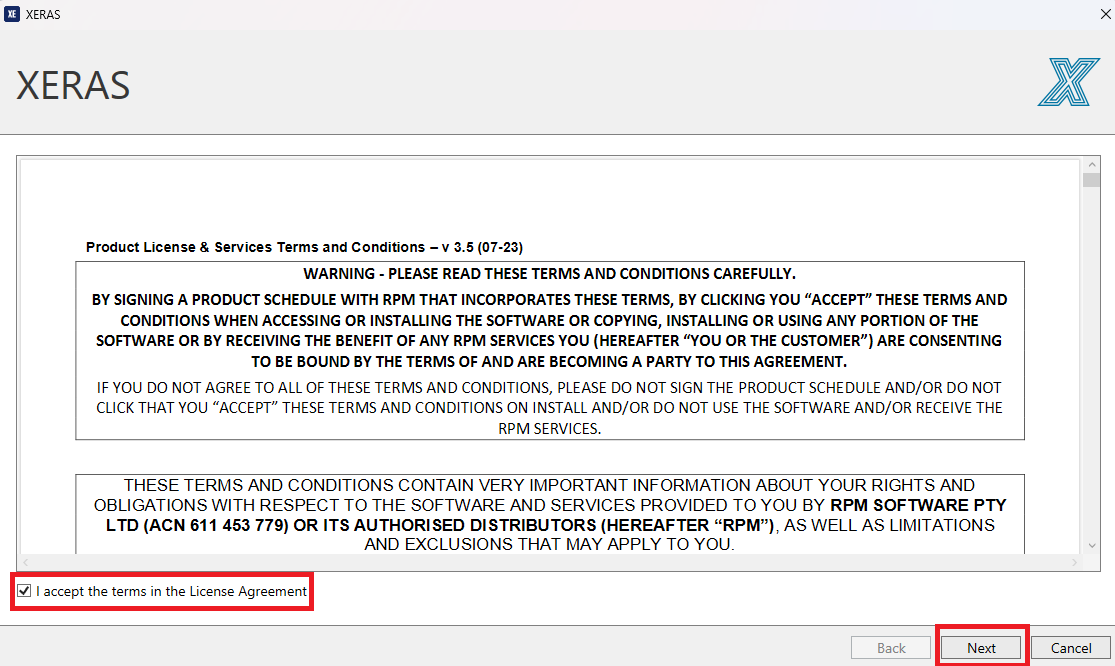 Upgrading your XERAS Cloud application
