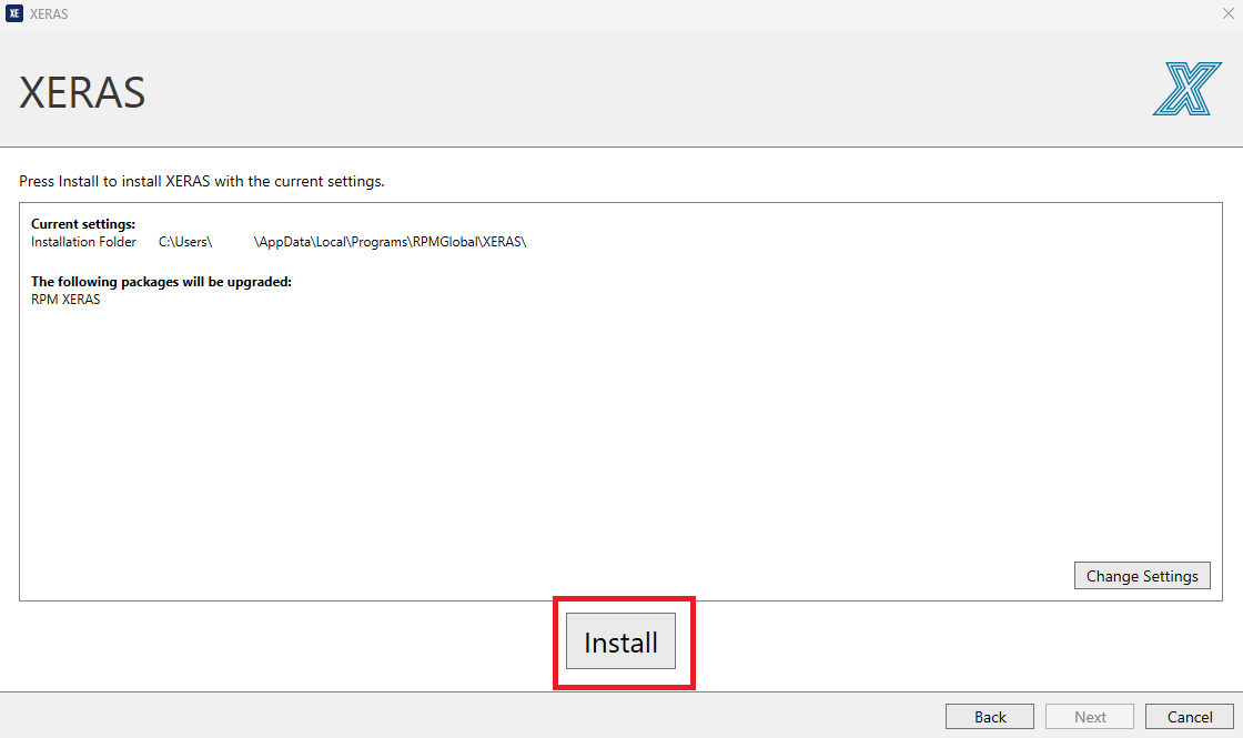 Upgrading your XERAS Cloud application
